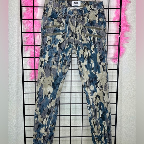 PAIGE | Jeans | Paige Edgemont Camouflage Zip Pocket Madagascar Safari ...